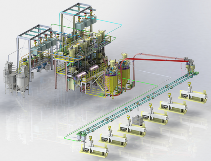 Automatic Dosing Mixing Conveying System For PVC Window Profiles Extruder